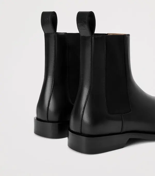 Loewe Leather Chelsea Ankle Boots