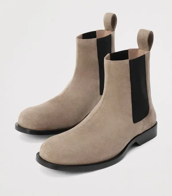 Loewe Suede Bobine Chelsea Ankle Boots