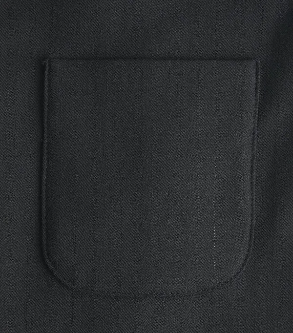 Sandro Pinstripe Belted Mini Skirt
