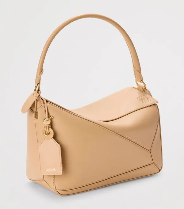 Loewe Medium Leather Featherlight Puzzle Top-handle Bag