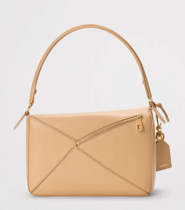 Loewe Medium Leather Featherlight Puzzle Top-handle Bag