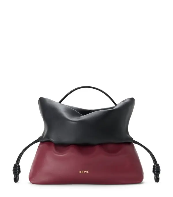 Loewe Leather Flamenco Rolled Top-handle Bag