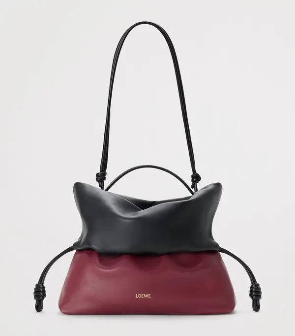 Loewe Leather Flamenco Rolled Top-handle Bag