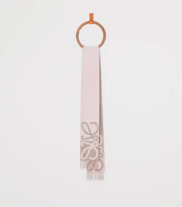 Loewe Wool-cashmere Anagram Scarf