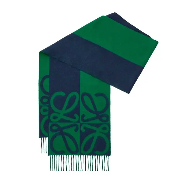 Loewe Wool-cashmere Anagram Scarf