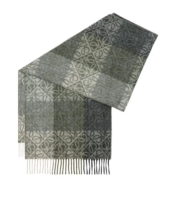 Loewe Wool-cashmere Anagram Scarf