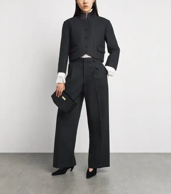 Sandro Stripe Tailored Trousers