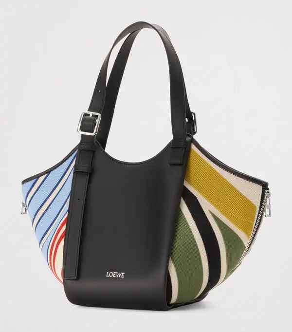 Loewe Medium Canvas Hammock Flip Tote Bag