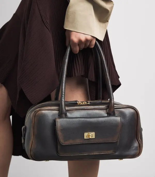 Sandro Leather Ezmehralda Top-handle Bag