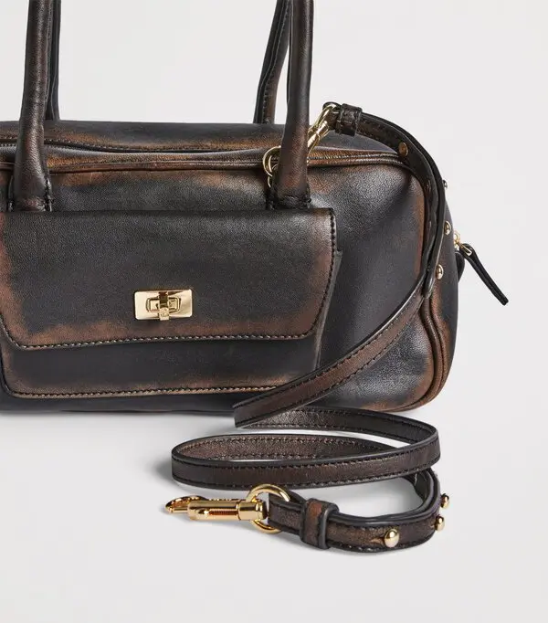 Sandro Leather Ezmehralda Top-handle Bag
