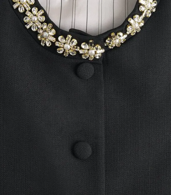 Sandro Wool Crystal-embellished Waistcoat