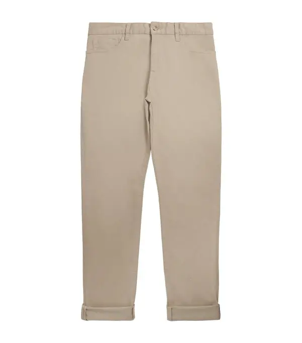Vince Stretch-cotton Twill Dylan Trousers - Brown