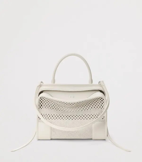Loewe Medium Woven Leather Amazona 180 Top-handle Bag