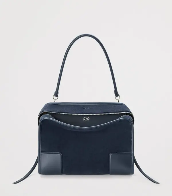 Loewe Large Suede Amazona 180 Top-handle Bag
