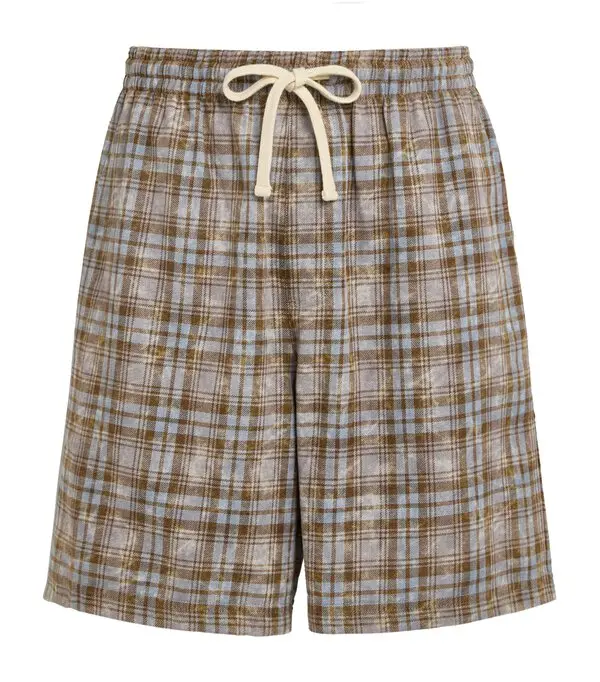 PICANTE Bleached Check Rocco Shorts