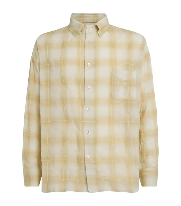 PICANTE Cotton Crinkle Check Rocco Shirt