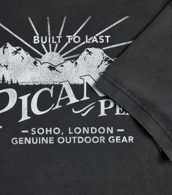 PICANTE Organic Cotton Peaks Patch Logo T-shirt