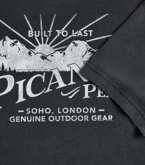 PICANTE Organic Cotton Peaks Patch Logo T-shirt