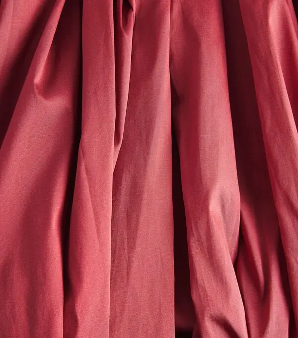 ABADIA Elodie Pleated Midi Skirt