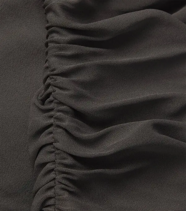MORE NOIR Crepe Nova Maxi Skirt - Brown
