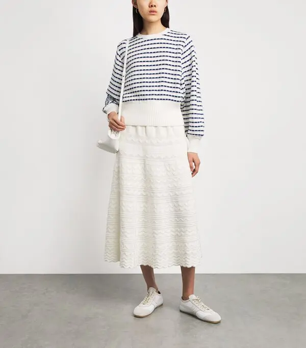 Molli Cotton Crochet Midi Skirt