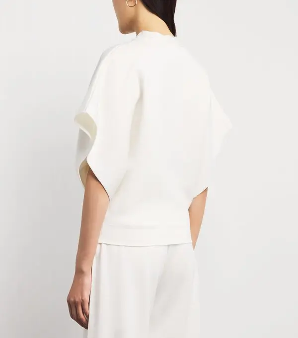 Molli Virgin Wool Scalloped Sweater Top