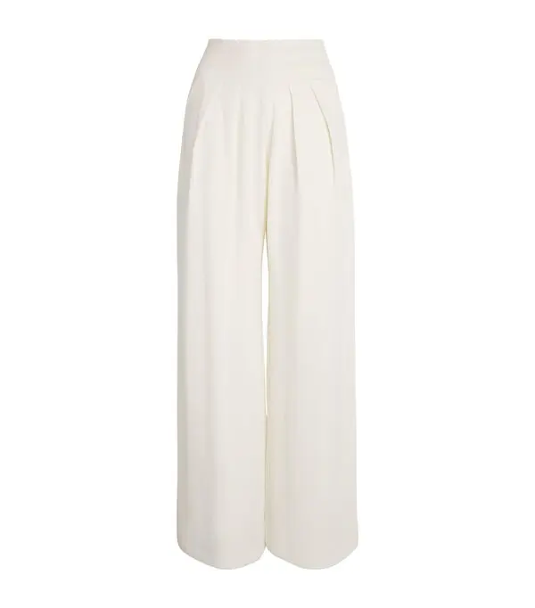 Molli Virgin Wool Wide-leg Trousers