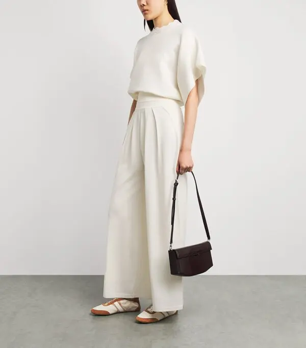 Molli Virgin Wool Wide-leg Trousers