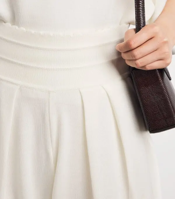 Molli Virgin Wool Wide-leg Trousers
