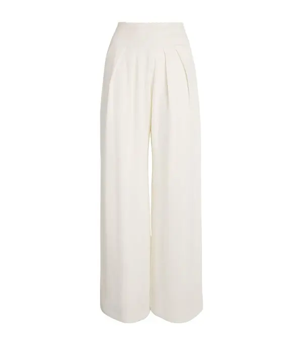 Molli Virgin Wool Wide-leg Trousers
