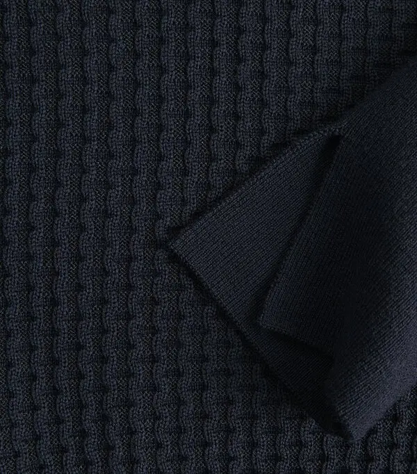 Molli Virgin Wool-blend Wicker-stitch Crew Neck Sweater