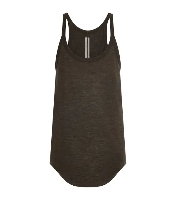 Rick Owens Wool-silk Pony Tank Top - Brown