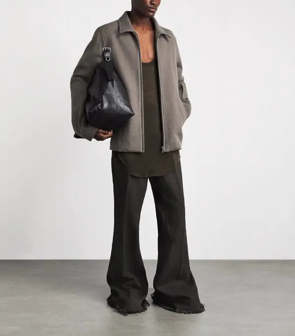 Rick Owens Wool-silk Pony Tank Top - Brown