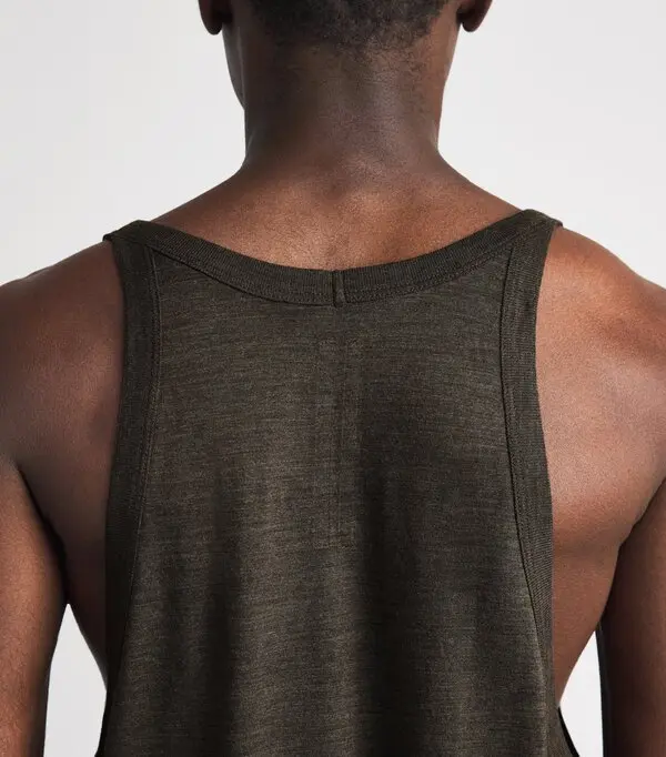 Rick Owens Wool-silk Pony Tank Top - Brown