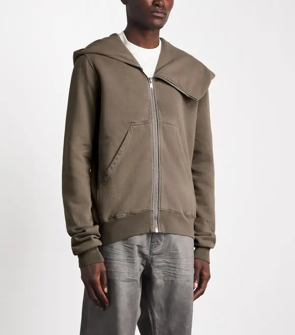 Rick Owens Asymmetric Mountain Hoodie