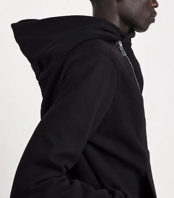 Rick Owens Asymmetric Mountain Hoodie - Black