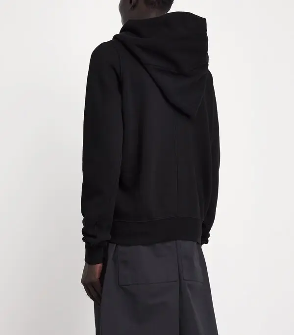 Rick Owens Asymmetric Mountain Hoodie - Black