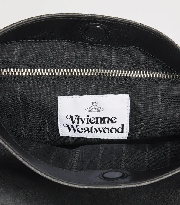 VIVIENNE WESTWOOD Maxime Leather Shoulder Bag - Black