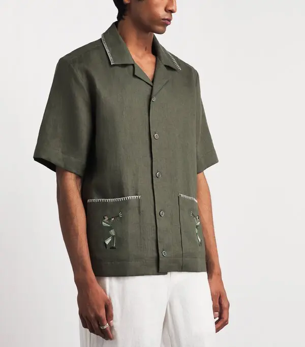 CHE Linen Trompette Embroidered Shirt