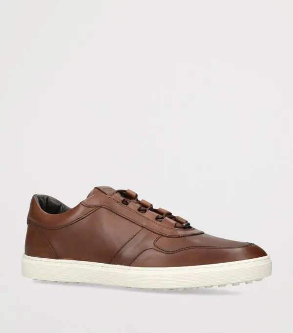 TOD'S Leather Elastic Cassetta Sneakers