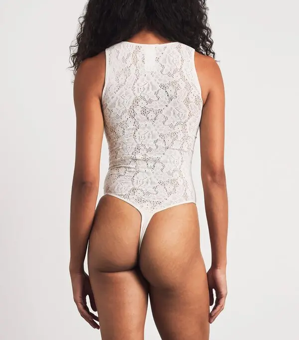Wolford Infinite Rose Net Bodysuit