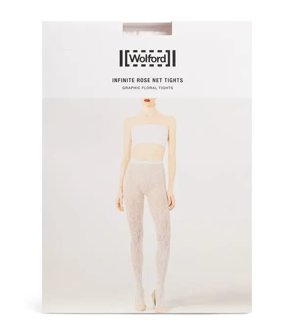 Wolford Infinite Rose Net Tights