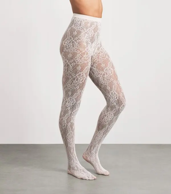 Wolford Infinite Rose Net Tights