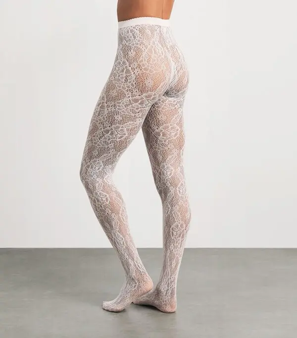 Wolford Infinite Rose Net Tights