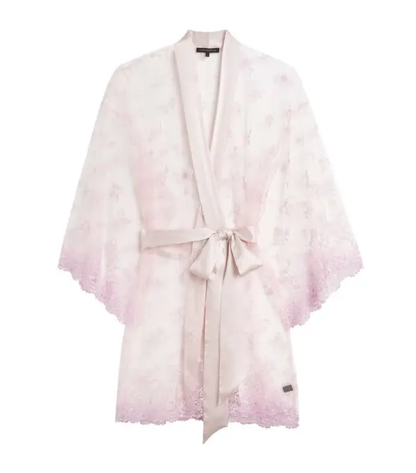 Kiki De Montparnasse Lace Juliette Robe - Purple