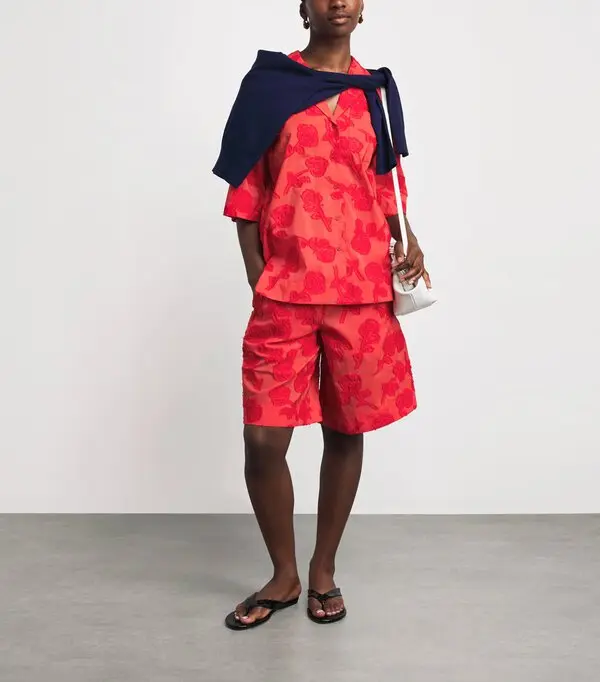 GANNI Floral Elasticated Shorts