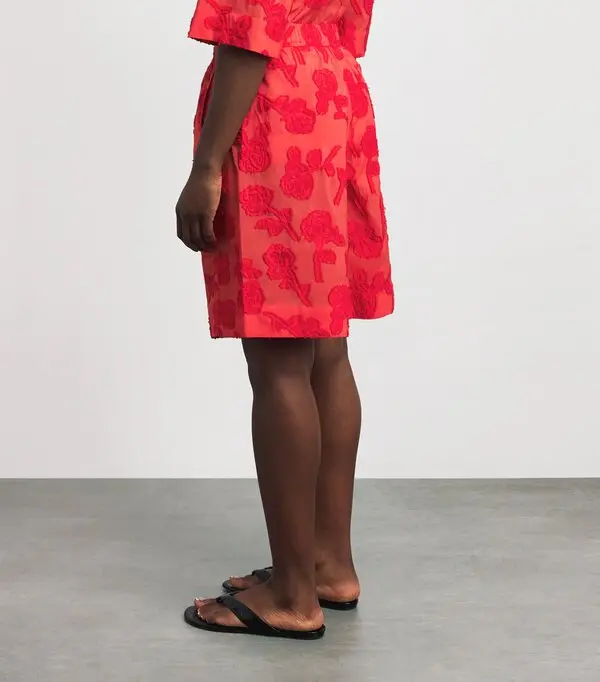 GANNI Floral Elasticated Shorts