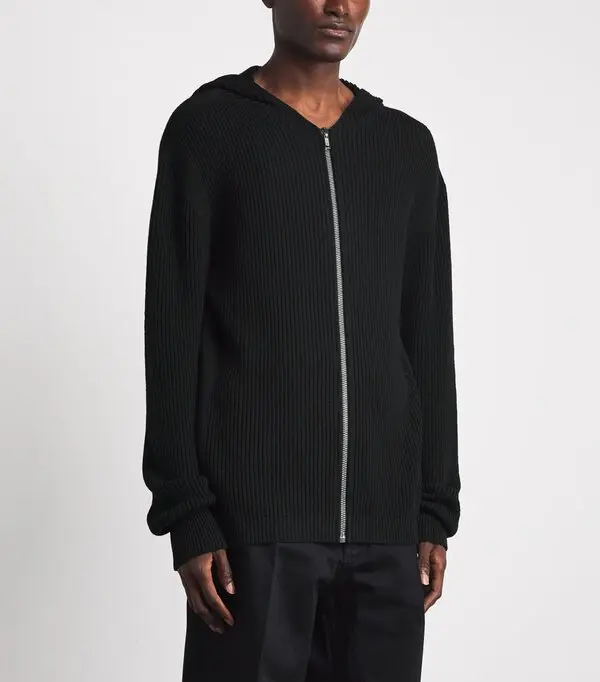Rick Owens Cashmere Zip-up Hoodie