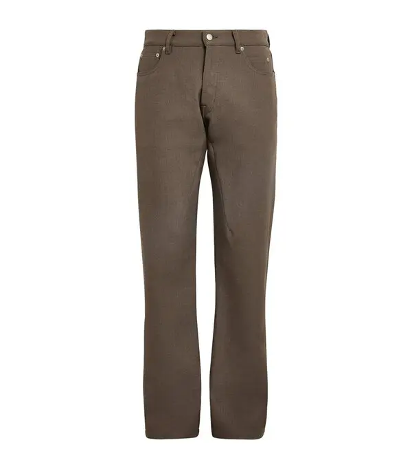 Rick Owens Wool Twill Wide-leg Trousers