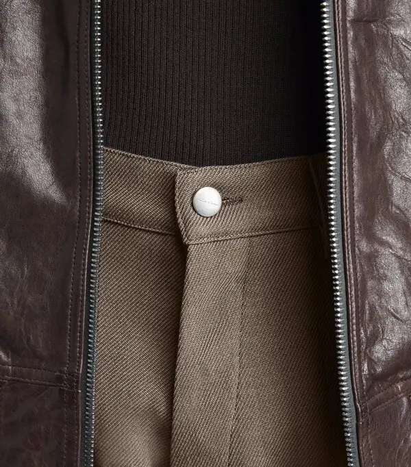 Rick Owens Wool Twill Wide-leg Trousers